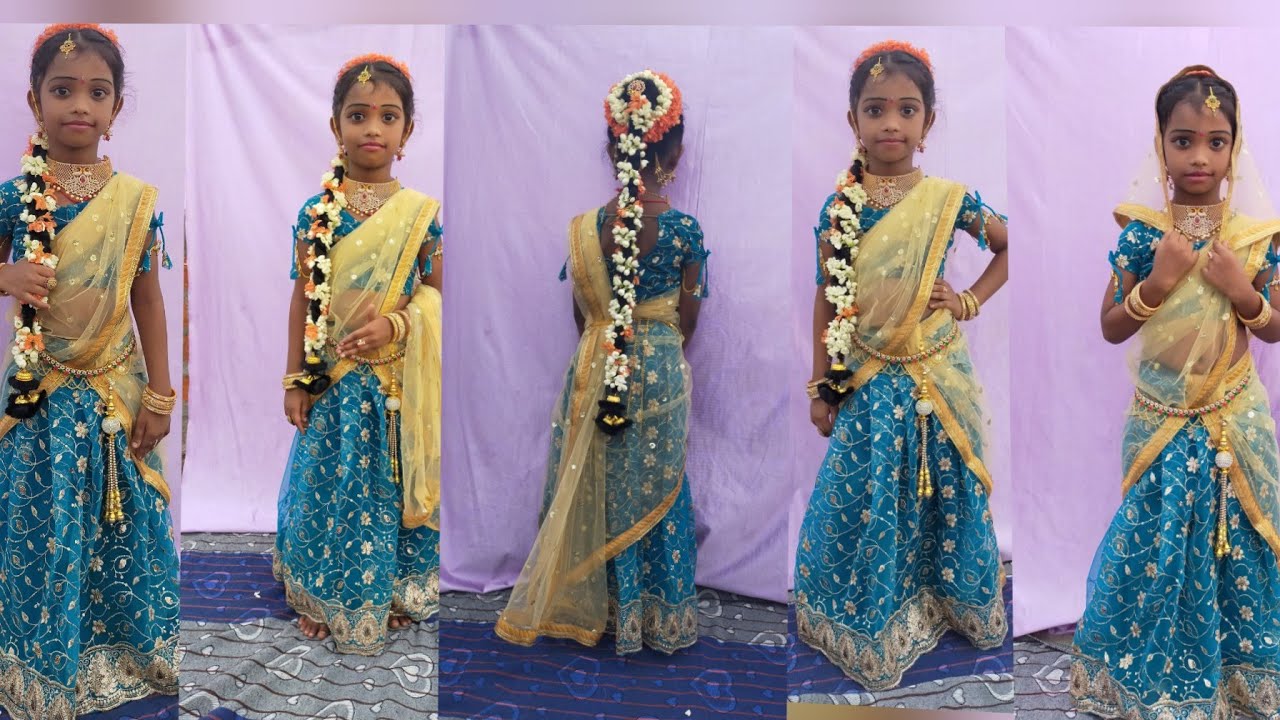 @ పూల జడ లంగా వోని ఫోటోస్@traditional langa voni images@langa voni ...