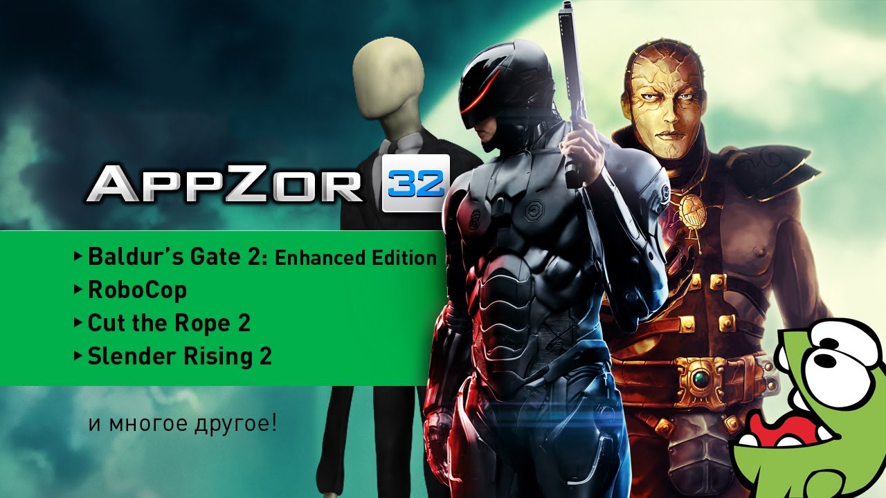 Appzor №32 [Обзор мобильных игр] - Cut the Rope 2, RoboCop, YesSir ...