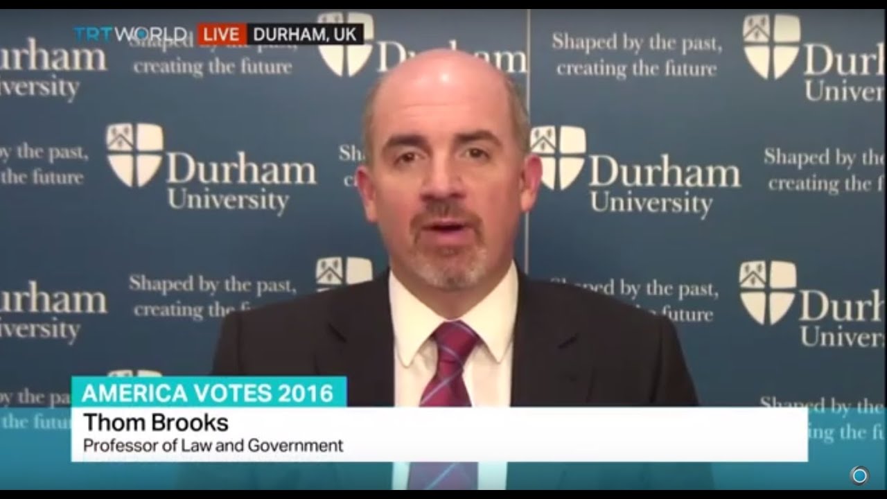 Interview with Professor Thom Brooks on Sanders' endorsement of Clinton ...