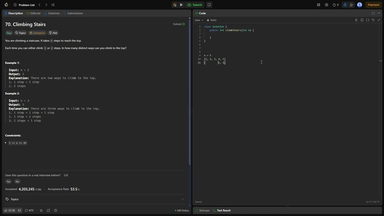 Giải LeetCode 70. Climbing Stairs - YouTube