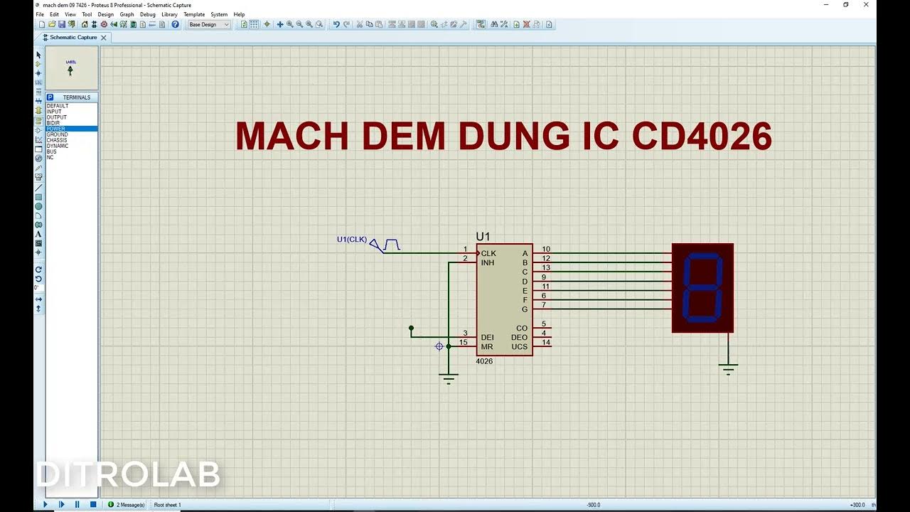 MẠCH ĐẾM DÙNG IC CD4026 - COUNTER - YouTube