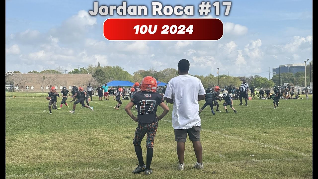Jordan Roca #17 10u 2024 Spring Highlights DE / RB (Plant City Dolphins ...