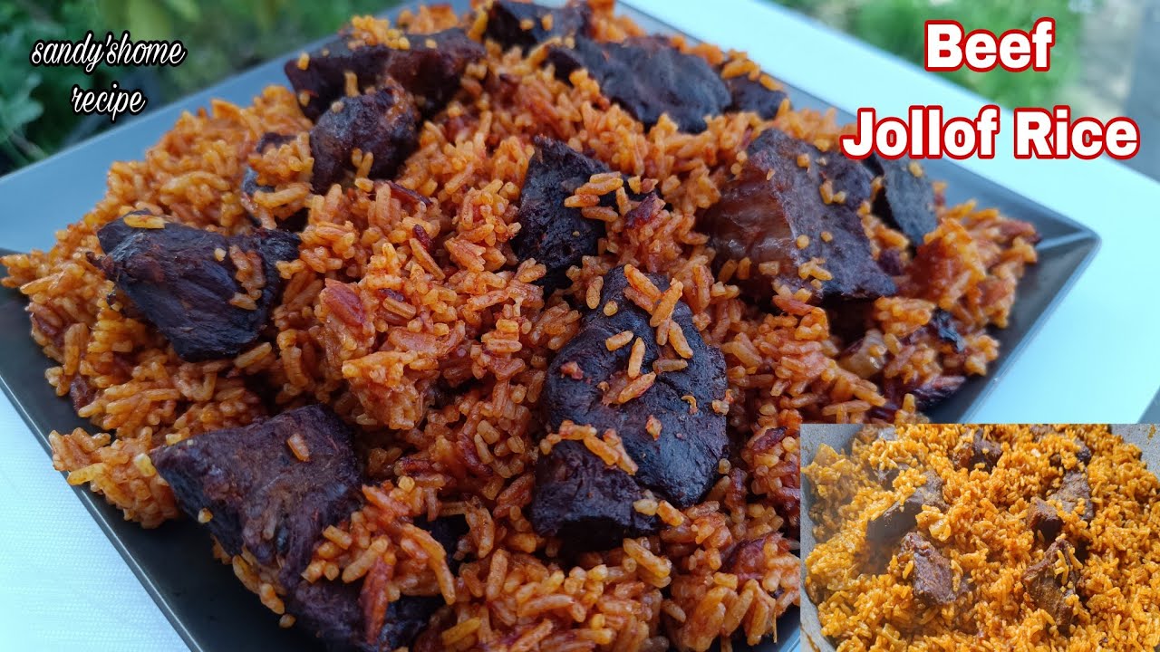 This Beef Ghana Jollof Recipe Is Soo Delicious/How To Make The Perfect ...
