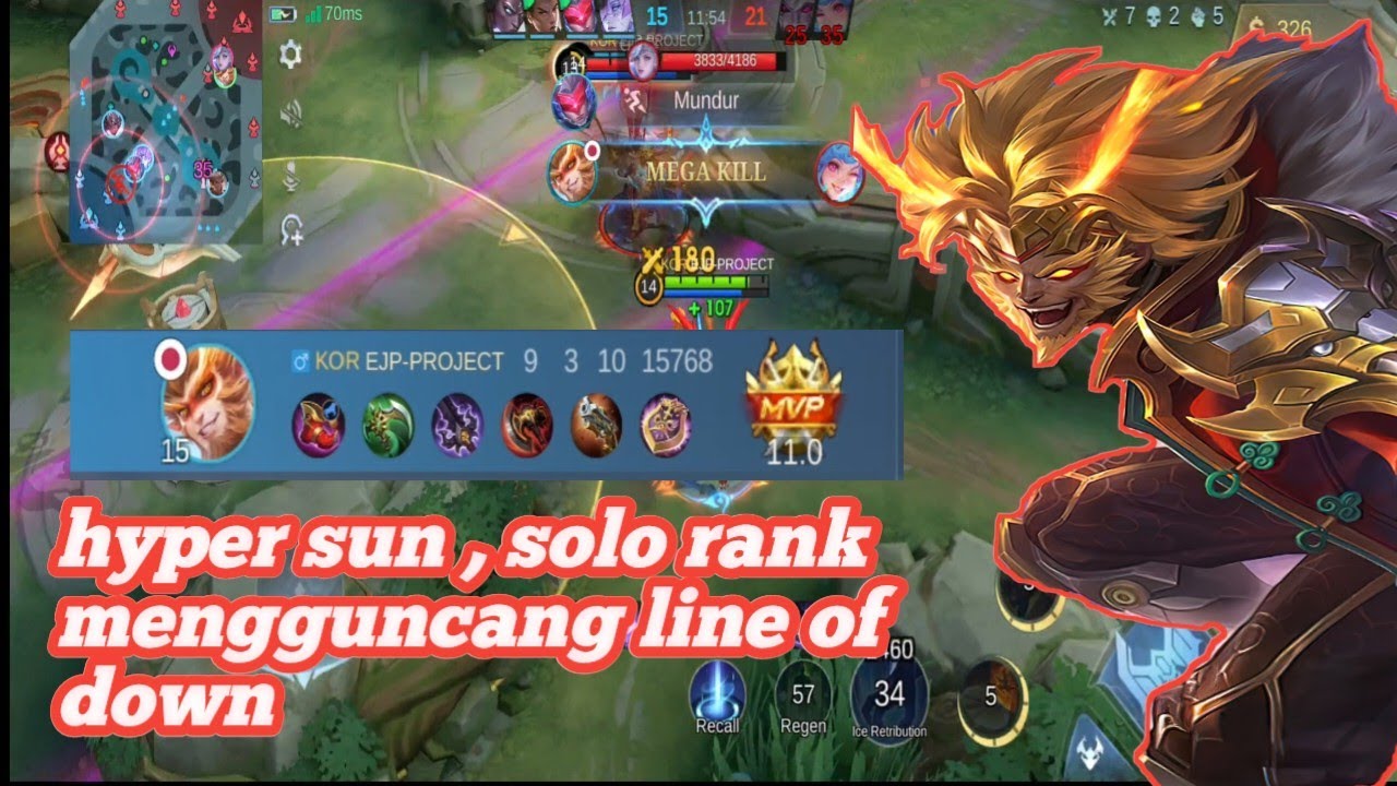 top global sun , hyper solo rank musuh ketakutan🤣 - YouTube