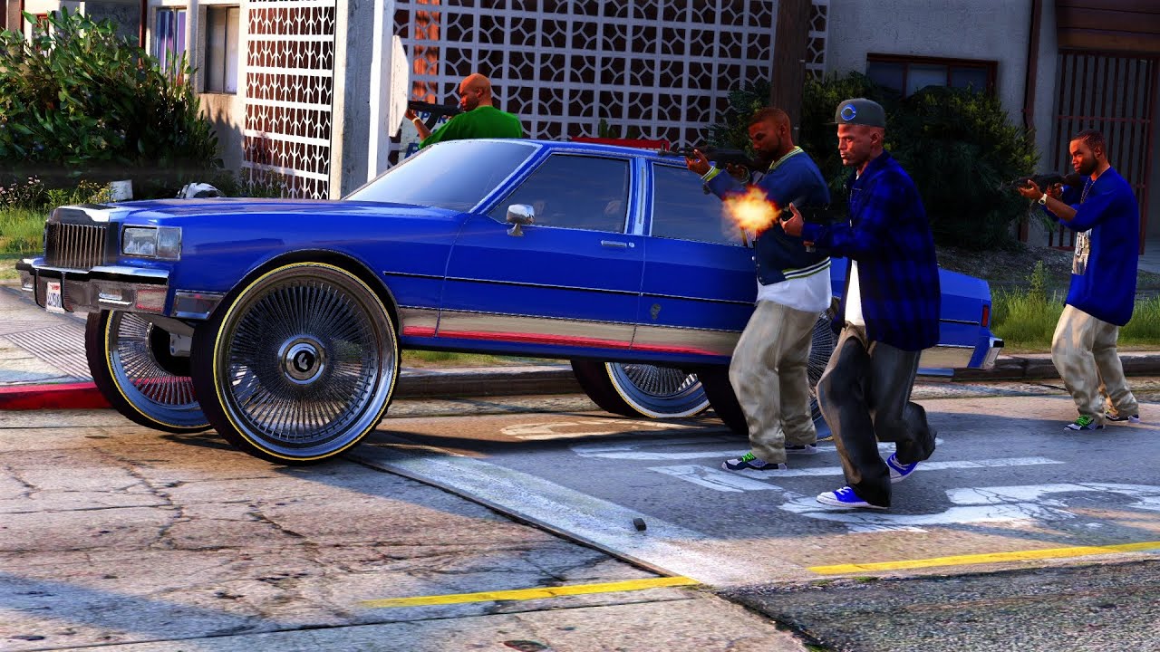 GTA 5 - CRIPS VS BLOODS DRUG TURF WAR! - YouTube