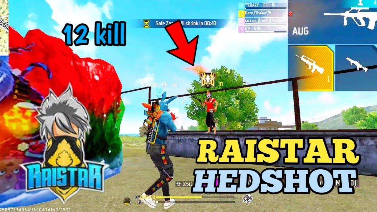 garena free fire max raistar 12 kill 😱 raistar video rank push heroic ...