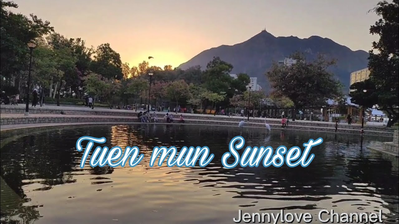 SUNSET OF TUEN MUN PARK, Beautiful Sunset with lovesong music ...