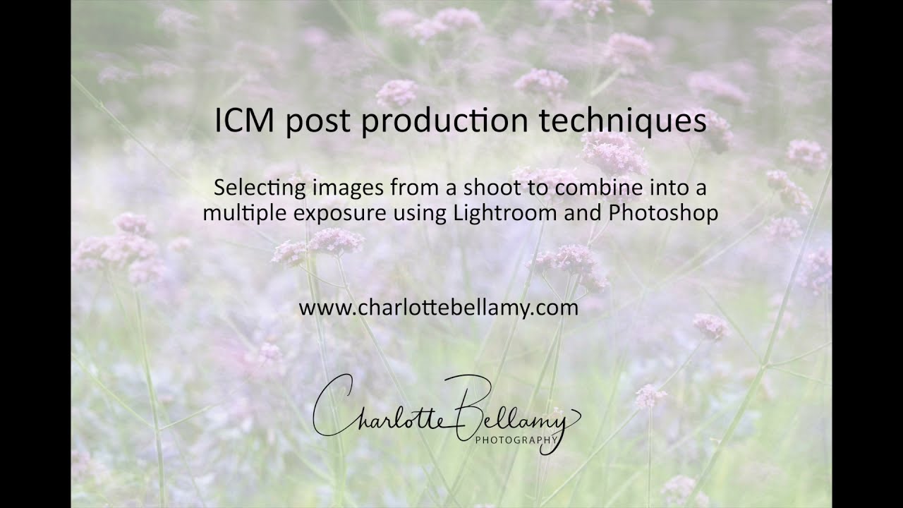 ICM techniques - post production creation of a multiple exposure image ...