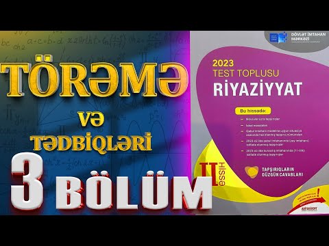 TÖRƏMƏ 3 l Funksiyanın BÖHRAN nöqtəsi.Artma və Azalma.EKSTREMUM nöqtələri.YENİ TEST TOPLUSU #2023