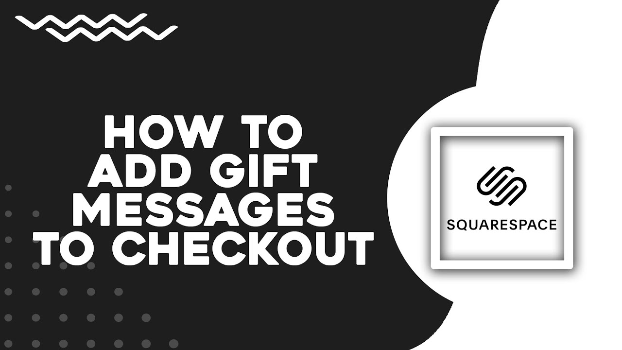 How to Add Gift Messages to Checkout on Squarespace (Quick tutorial ...