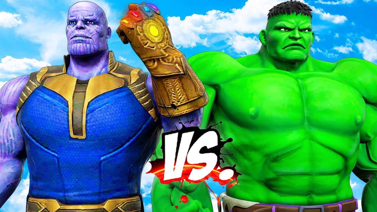 Thanos Vs Hulk Infinito