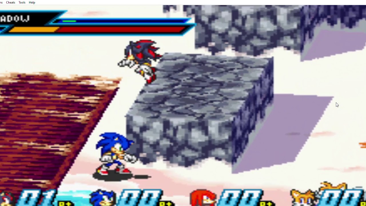 sonic battle vba emulator test(shadow gameplay) - YouTube