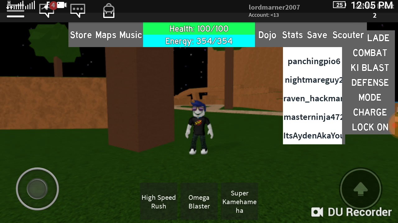 Trolling as a noob in dbz rage ROBLOX - YouTube