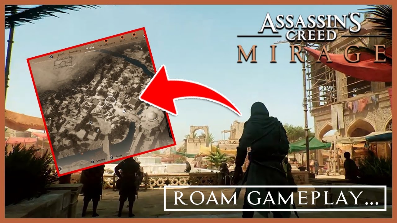 Huge Assassin's Creed Mirage Map Reveal ( In-Game Map, OpenWorld ...