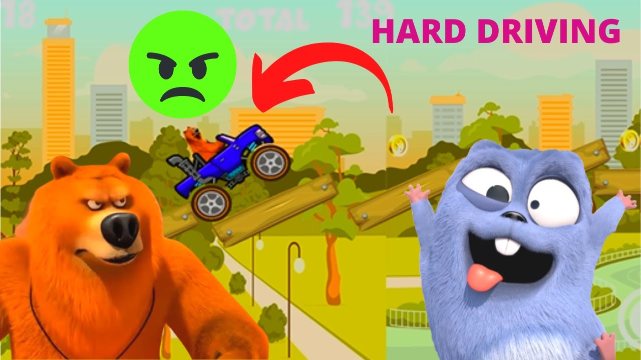 Now the Grizzy on a hard-driving way - Grizzy and lemmings driving game ...
