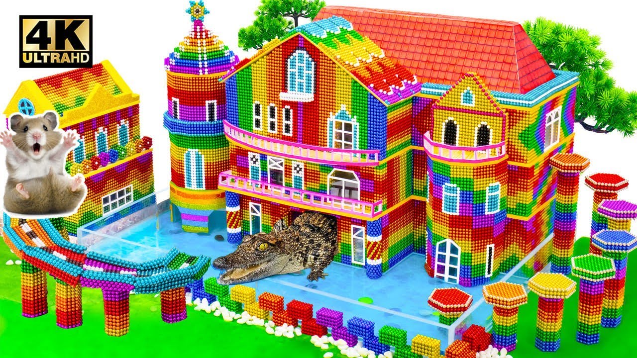 DIY - Playground with Crocodile Huge Pond and Viking House Rainbow From ...