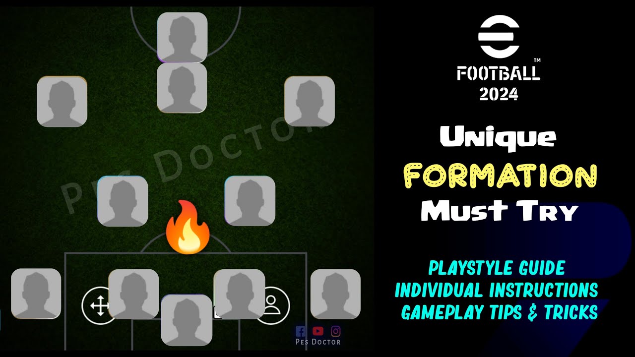 Unique Quick Counter Formation You Must Try in eFootball 2024 Mobile ...