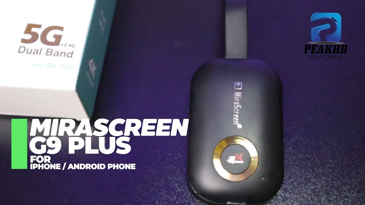 MIRASCREEN G9 PLUS ตัวเชื่อมต่อมือถือ ขึ้นทีวีแบบไร้สาย ใช้ง่าย รองรับ ...