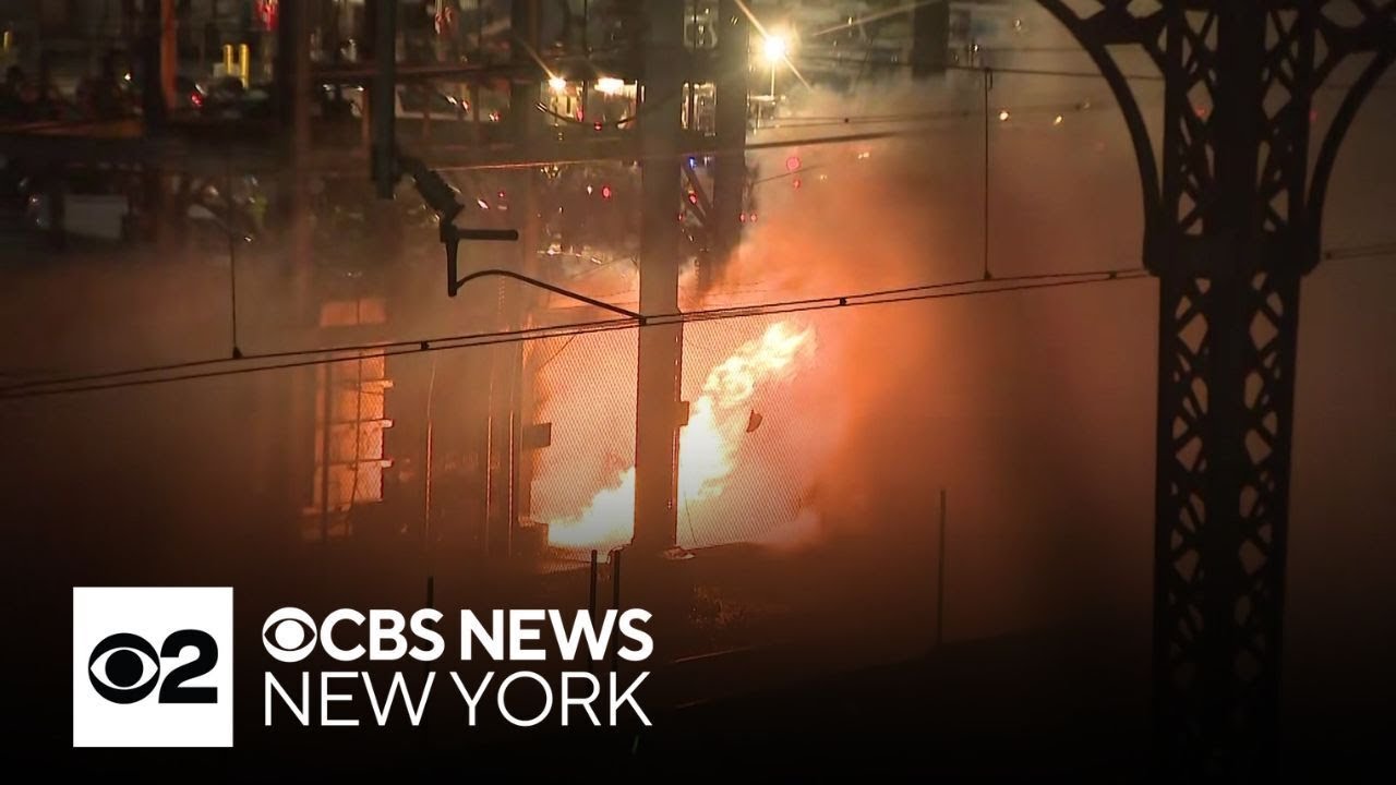 Transformer explosion ignites fire along Amtrak tracks in the Bronx ...