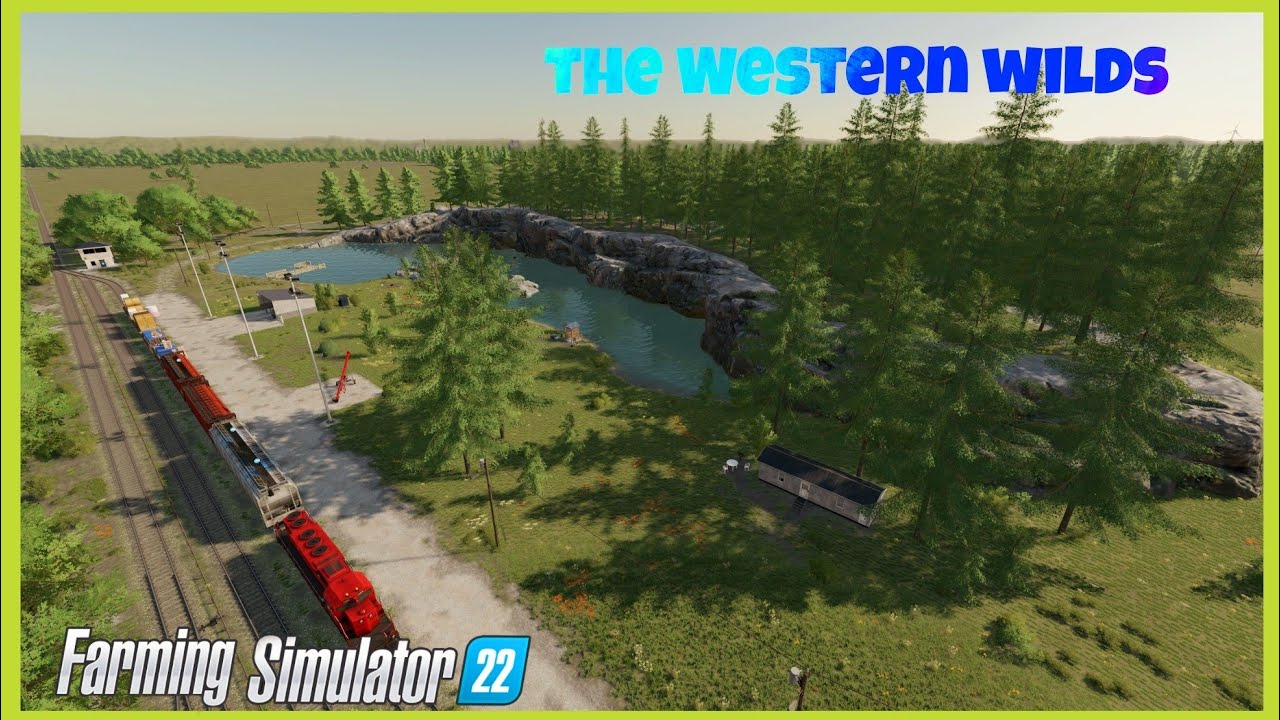 THE WESTERN WILDS - NEW MOD MAP: FARMING SIMULATOR 22 *FLY OVER* - YouTube