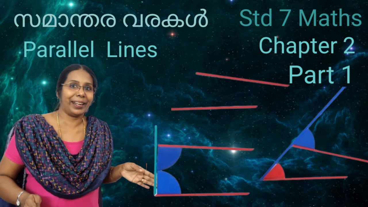 STD 7 Mathematics Unit 2 Parallel Lines Part -1 Video സമാന്തര വരകൾ# ...