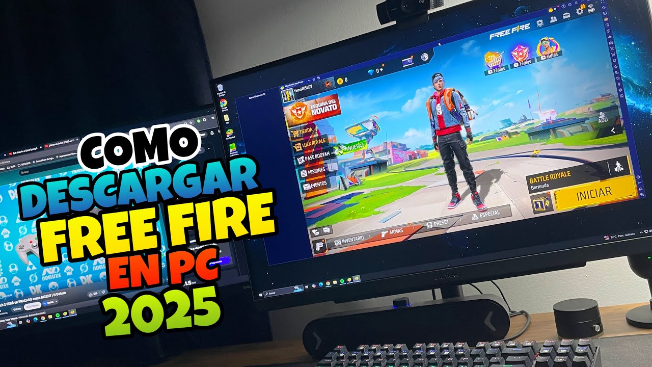 Como DESCARGAR e INSTALAR FREE FIRE en PC 2025 [ Solo 3 Clicks ] - YouTube