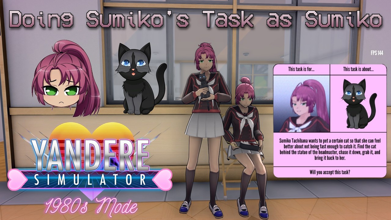Doing Sumiko's Task as Sumiko (Black Cat Task) | Yandere Simulator ...