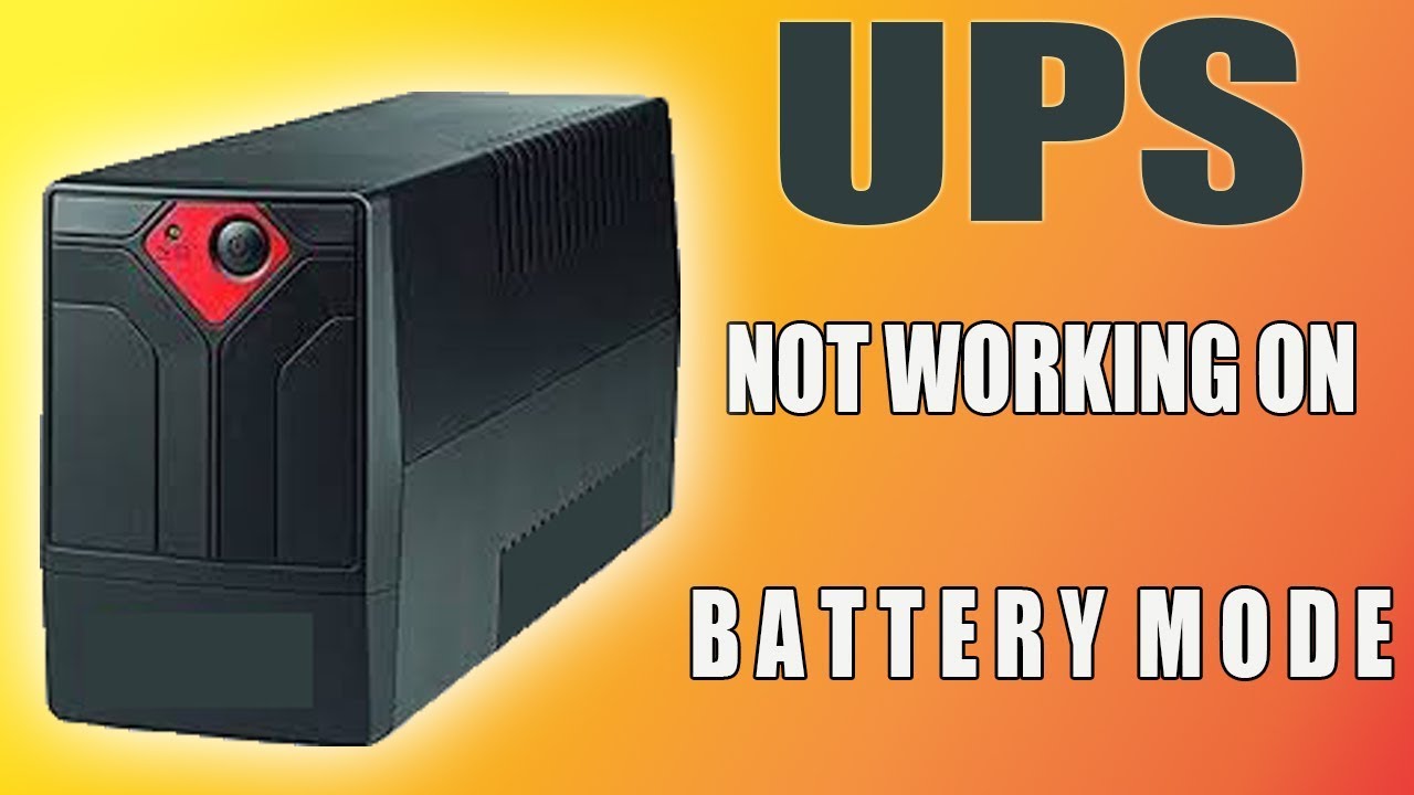 UPS working on AC but not working on battery mode[telugu]Tips - YouTube