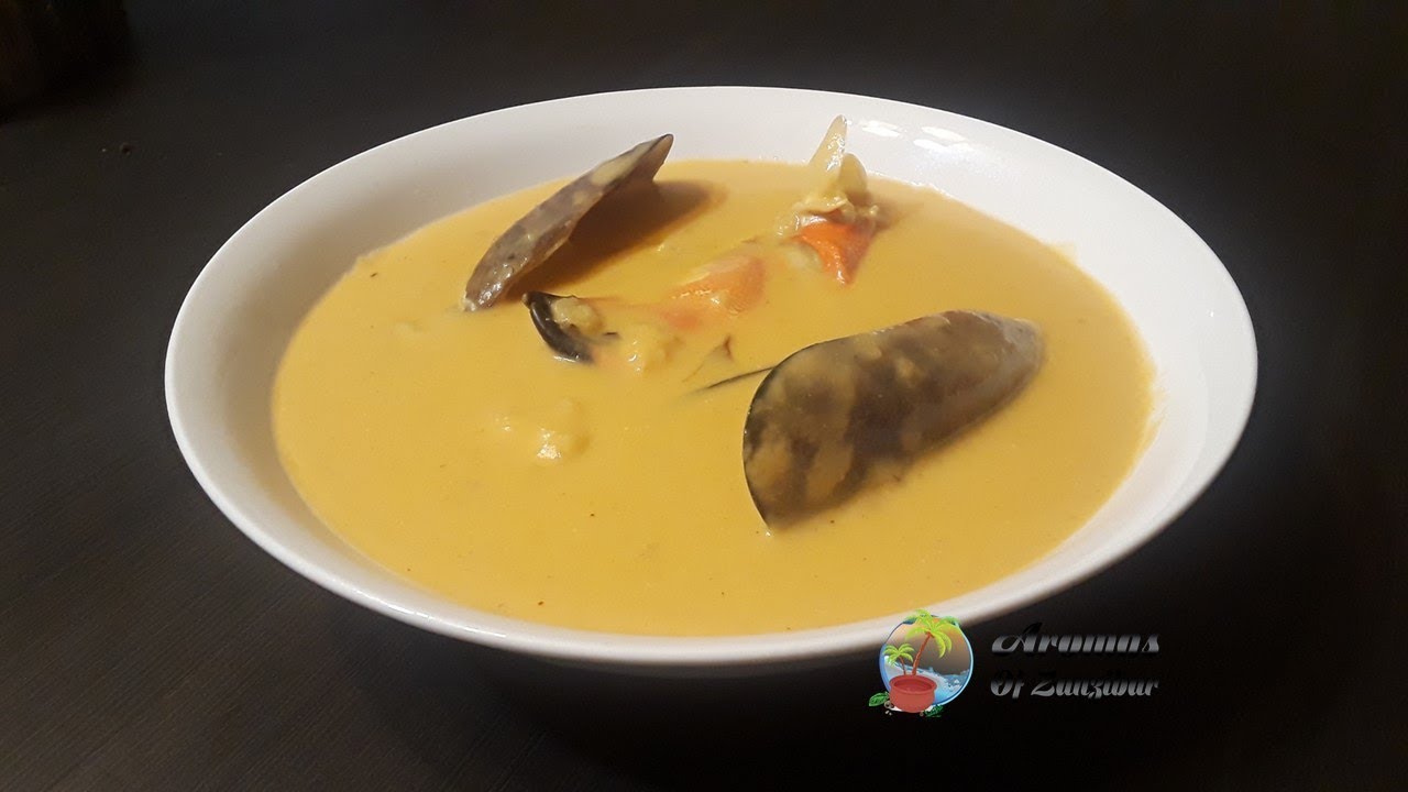 SUPU YA SEAFOOD YA CREAM NZITO - YouTube