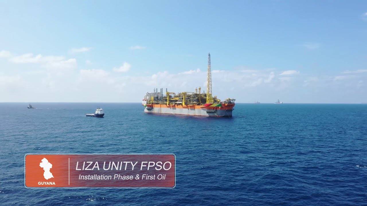 Liza Unity FPSO delivery - YouTube