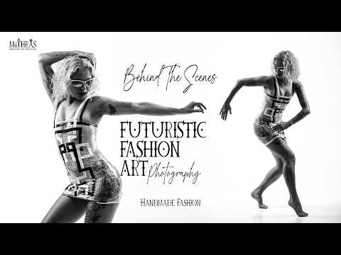 I Made a Futuristic Fashion Dress From Stretch Film | FASHION ART PHOTOSHOOT | Behind the Scenes