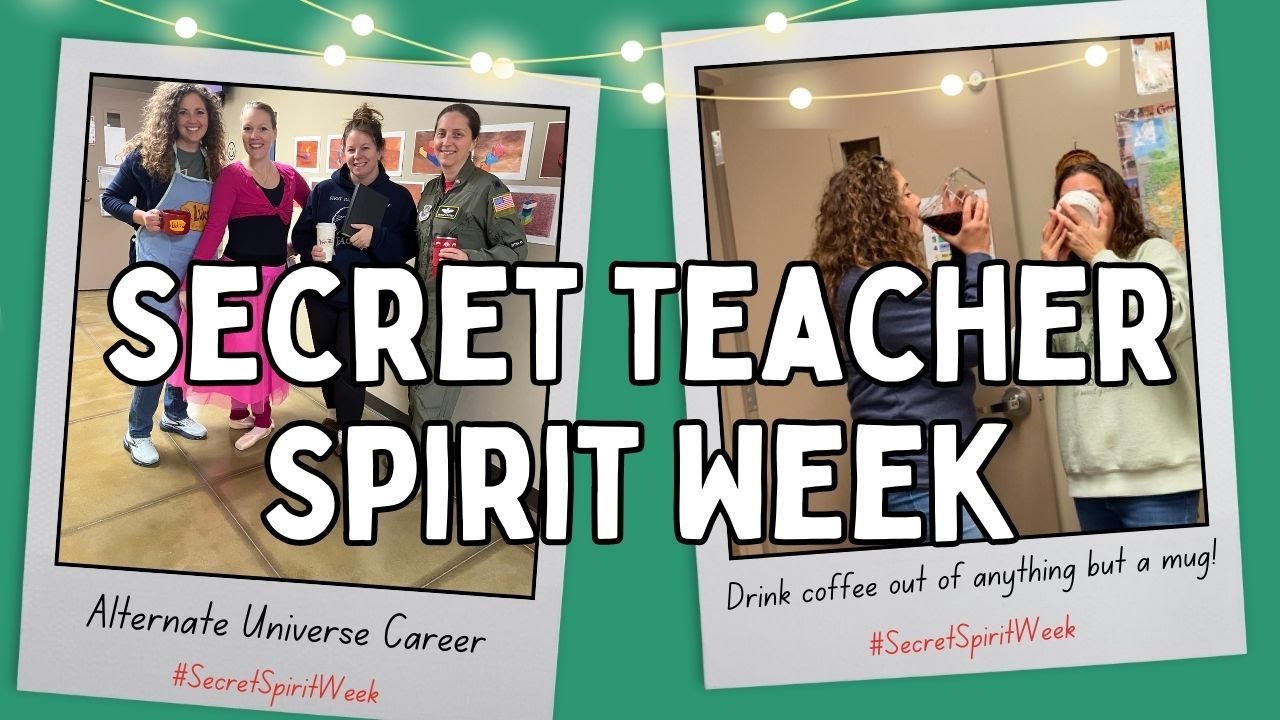 Secret Teacher Spirit Week at Christmas | FREE Gift for Teachers or ...