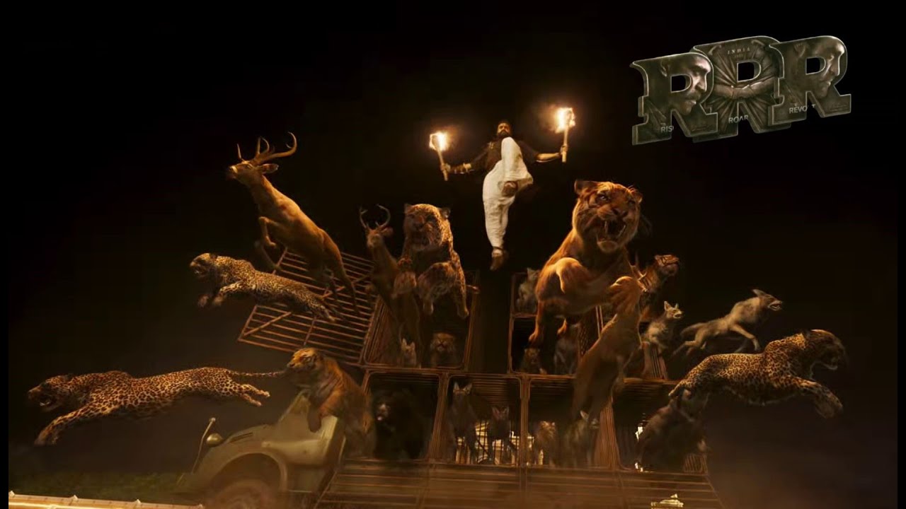 Warrior brings whole animal kingdom to rescue a kid. | RRR movie ...