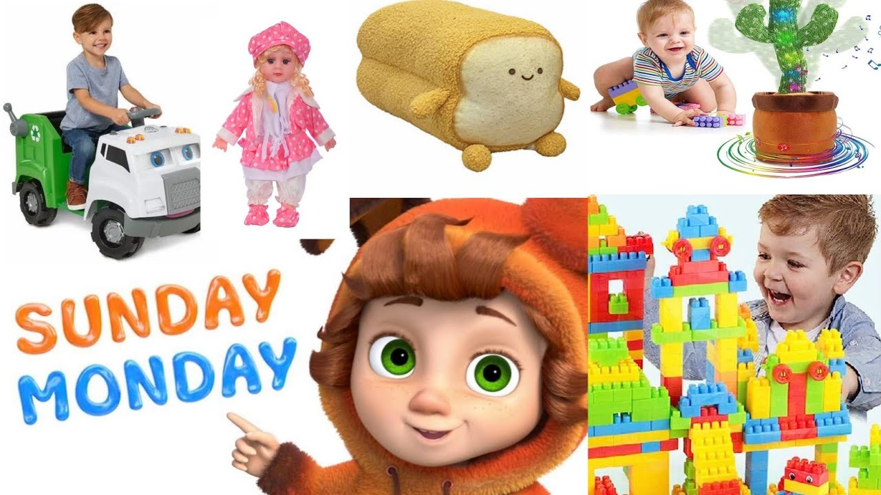 abcd || Sunday Monday || nursery and kids rhymes || #kidslearning - YouTube