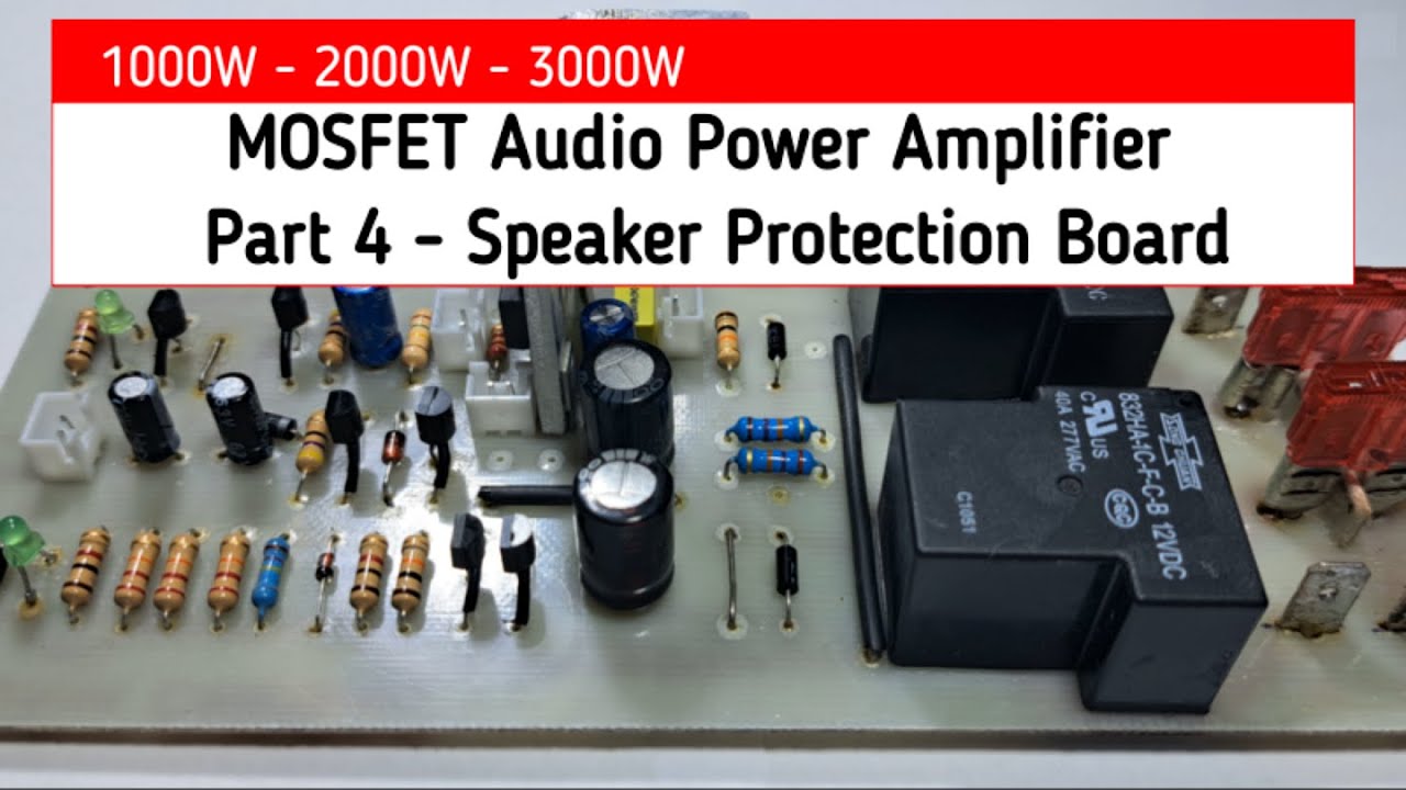 MOSFET POWER AUDIO AMPLIFIER 1000W 2000W 3000W. Part 4 - Speaker ...