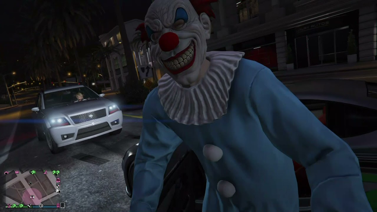 GTA Online - Halloween event - i fought with clown - YouTube