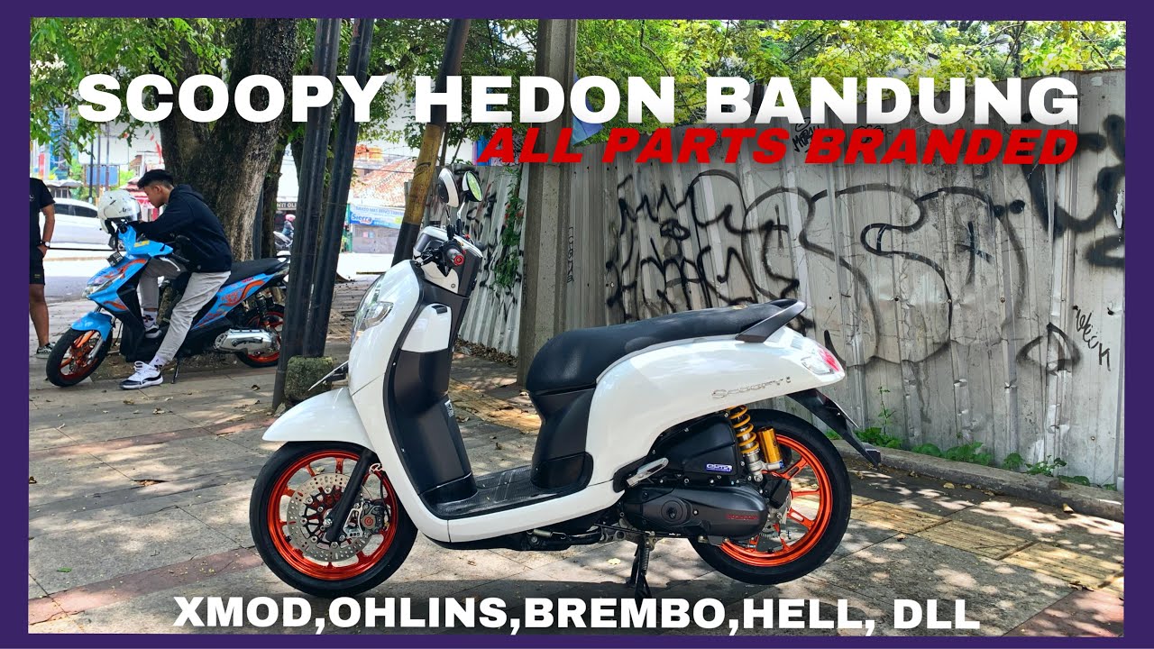 SCOOPY INJEKSI HEDON BANDUNG | PAKE MESIN VESPA ?! - YouTube