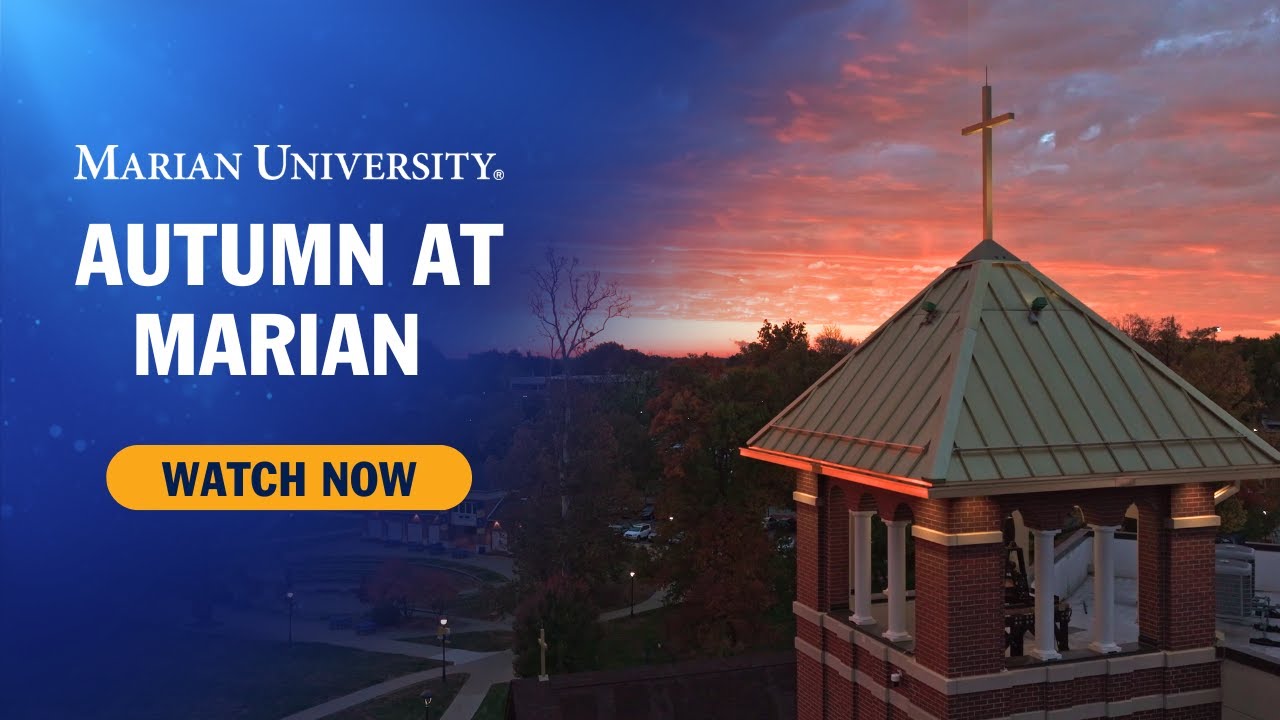 Marian University in the Fall: Aerial Magic Above Campus - YouTube