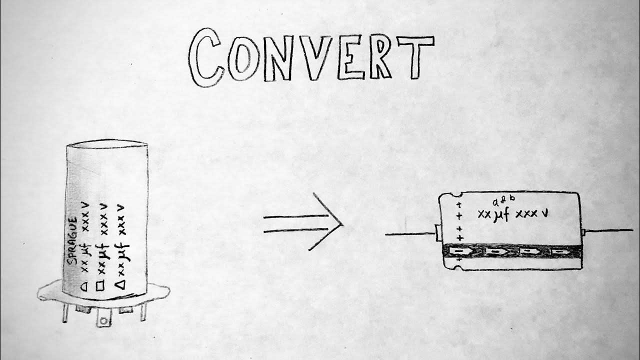 How to Convert Can Capacitor to Individual Caps - YouTube