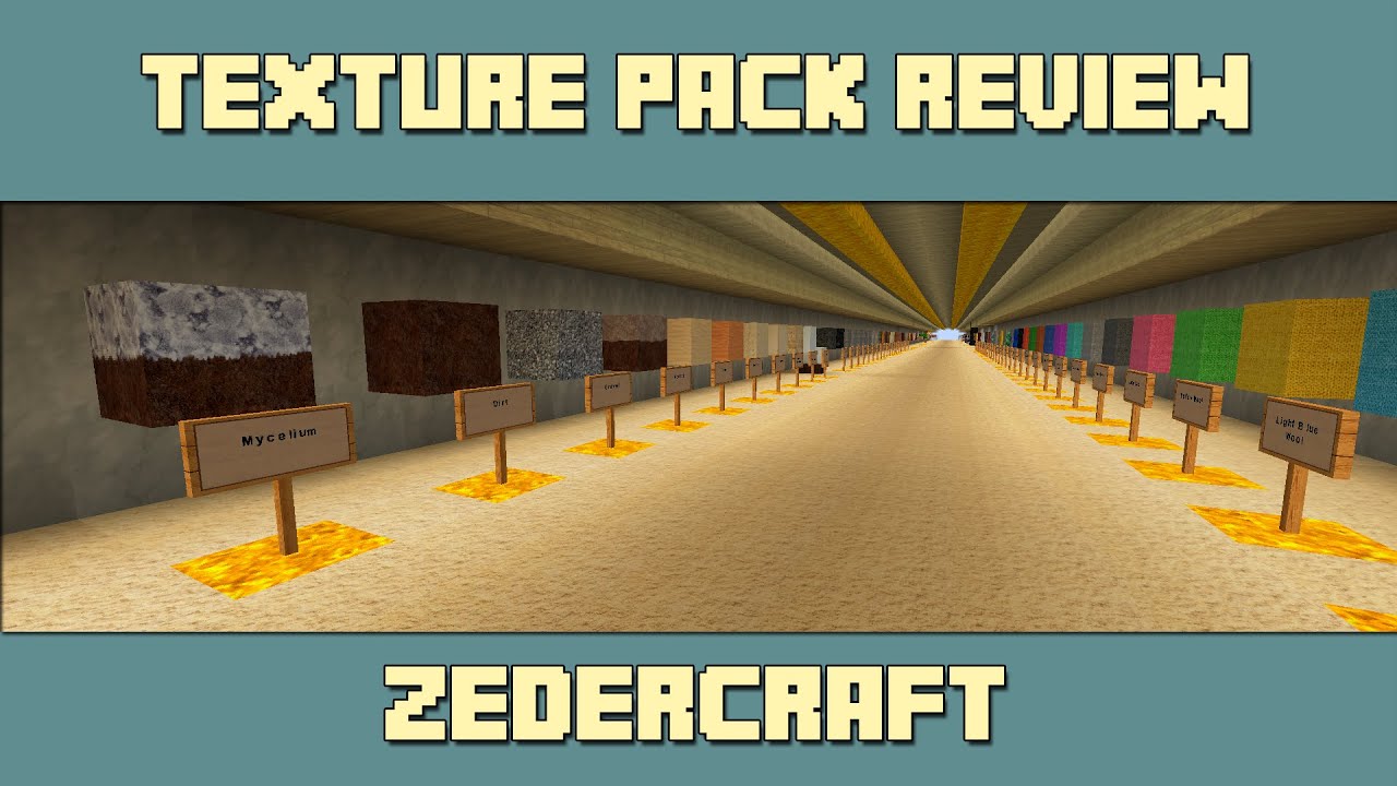 Zedercraft HD Texturepack Review - YouTube