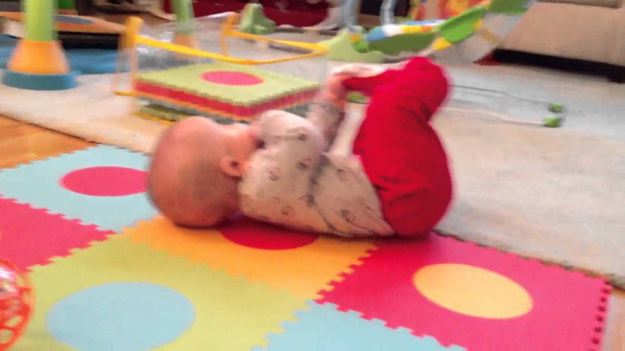 Kellen rolling over - YouTube