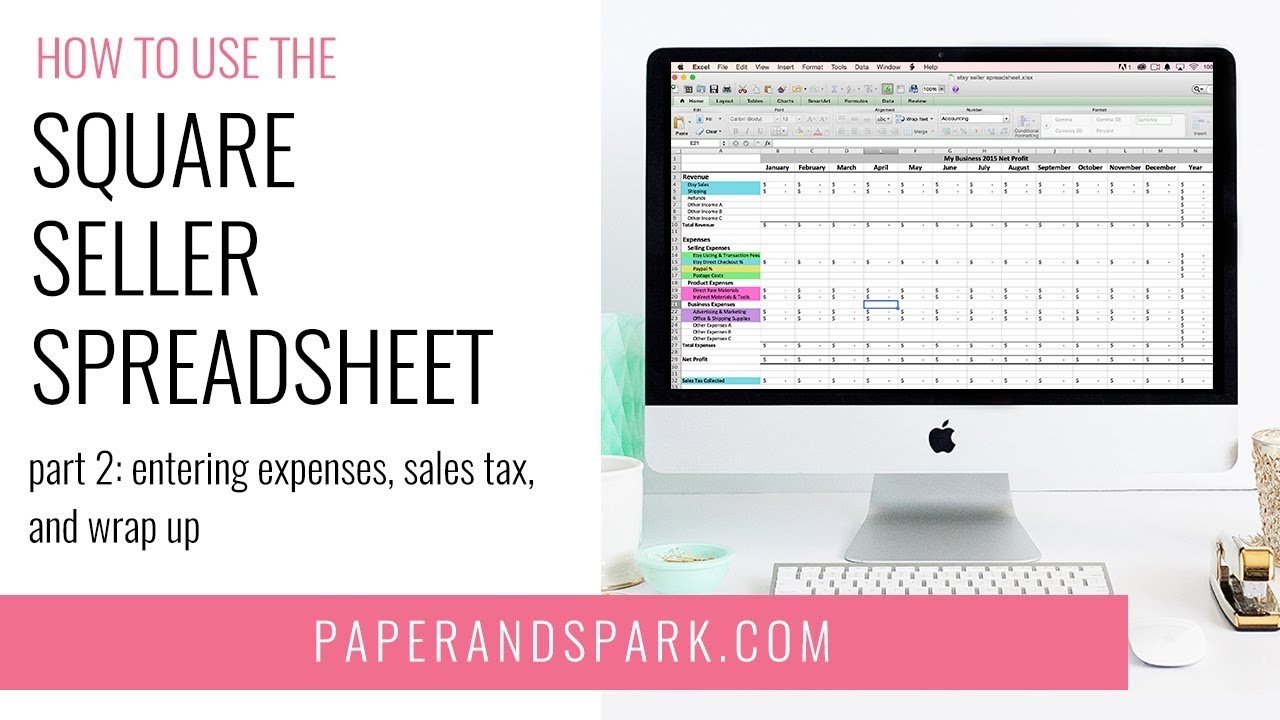 How to Use Your Square Seller Spreadsheet, pt 2 - YouTube