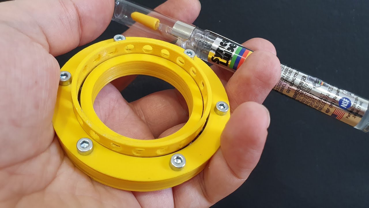 3D Printed Wire Race Bearing - with a ball cage and lube - YouTube