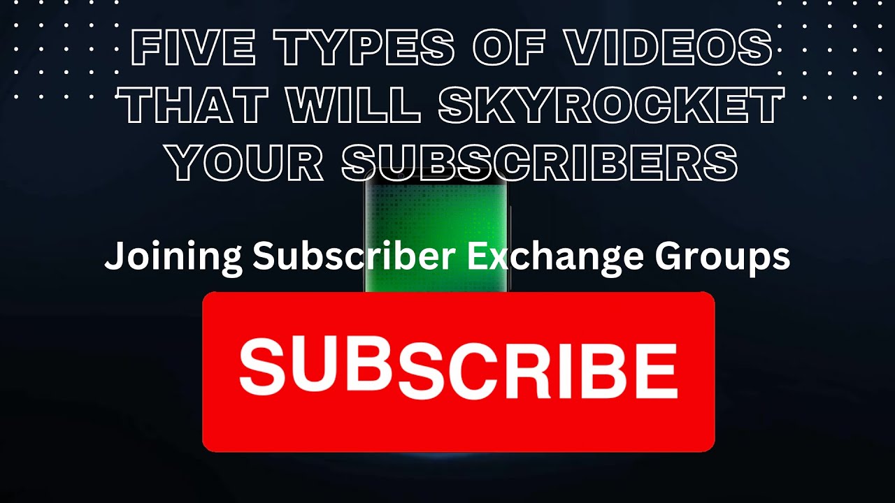 Skyrocket Subscribers With These 5 Video Types - Plus a Secret Trick ...