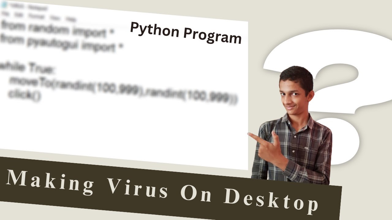 Making Python Virus On My Own Desktop !! | #python | June 7, 2024 - YouTube