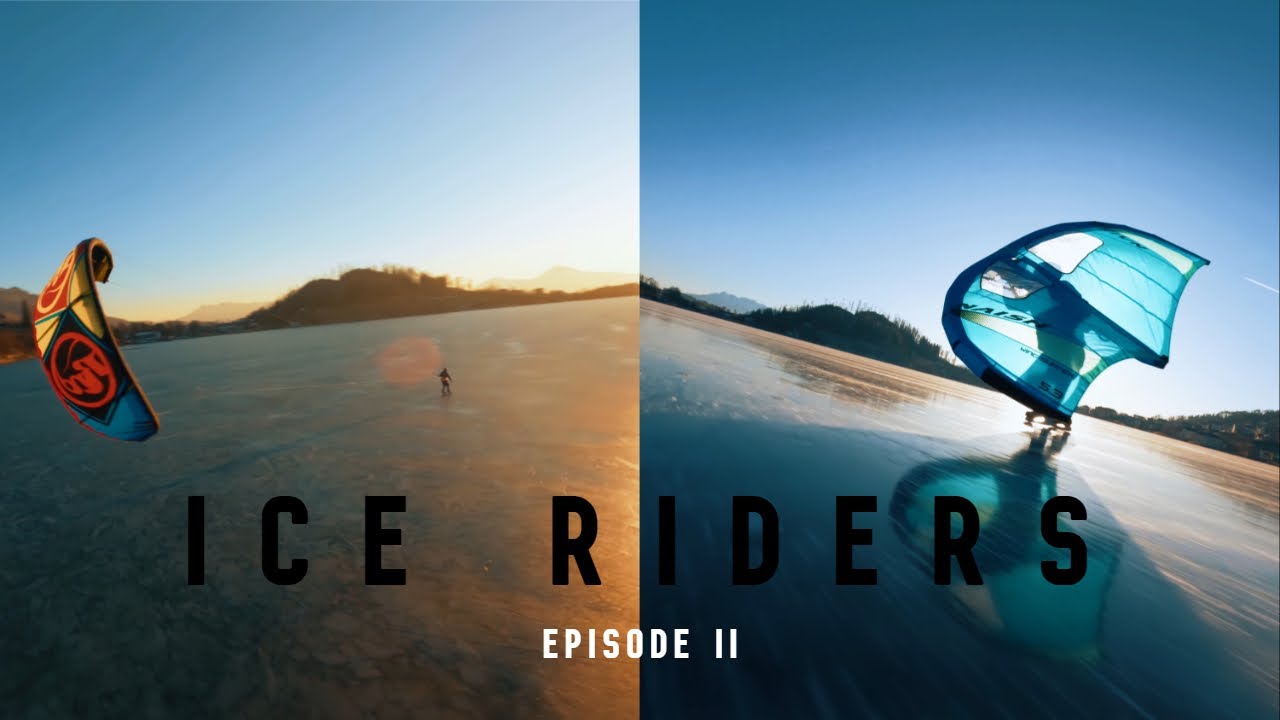 ICE RIDERS Episode II - FPV Drone X WING and KITE Ice Skating on Frozen Lake - YouTube