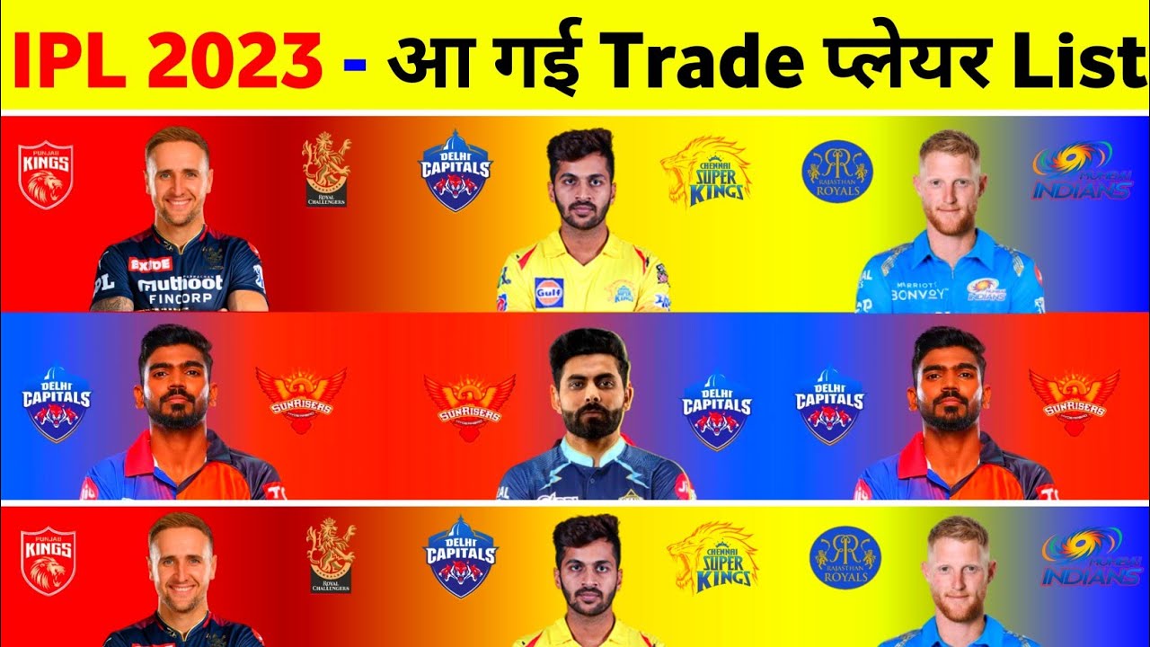 IPL 2023 - Trade Players List Announce || Mavi & Ferguson Trade IPL ...
