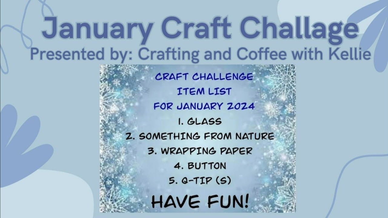 January Craft Challange - YouTube