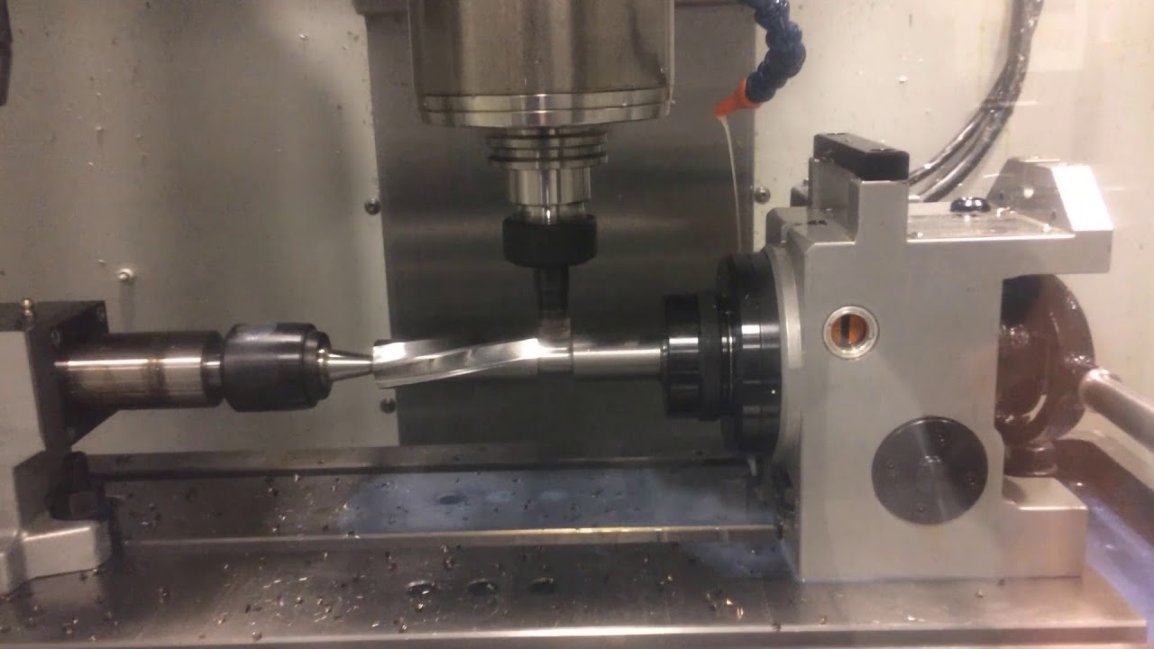Helical Milling On A CNC With A 4th Axis YouTube