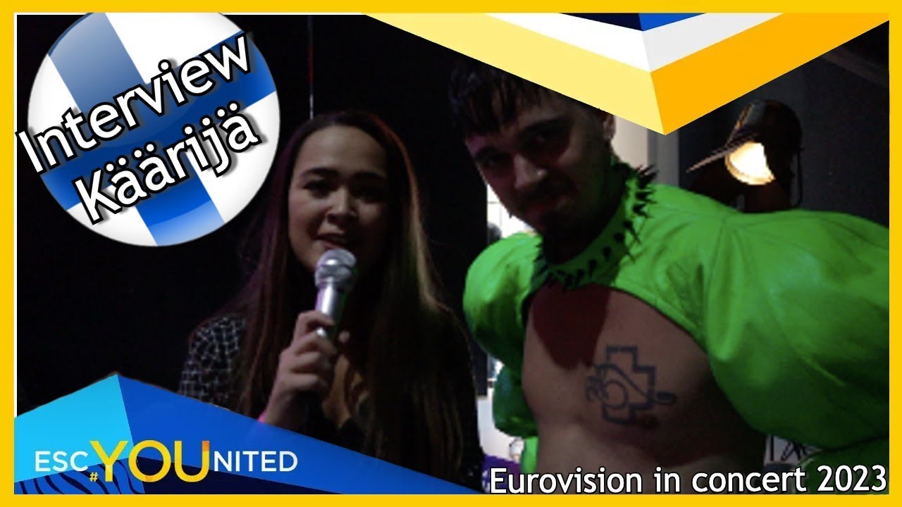 INTERVIEW Käärijä (Finland 2023) | Eurovision in Concert 2023 - YouTube